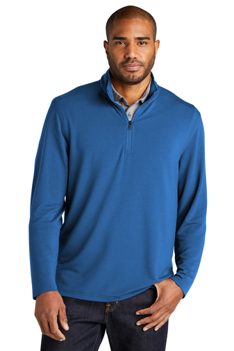 K825 Men's Microterry Quarter Zip Pullover